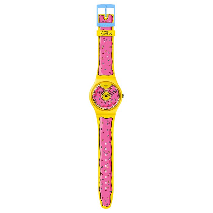 Swatch X Simpsons SO29Z134 Seconds of Sweetness Unisex Kol Saati Abt Saat