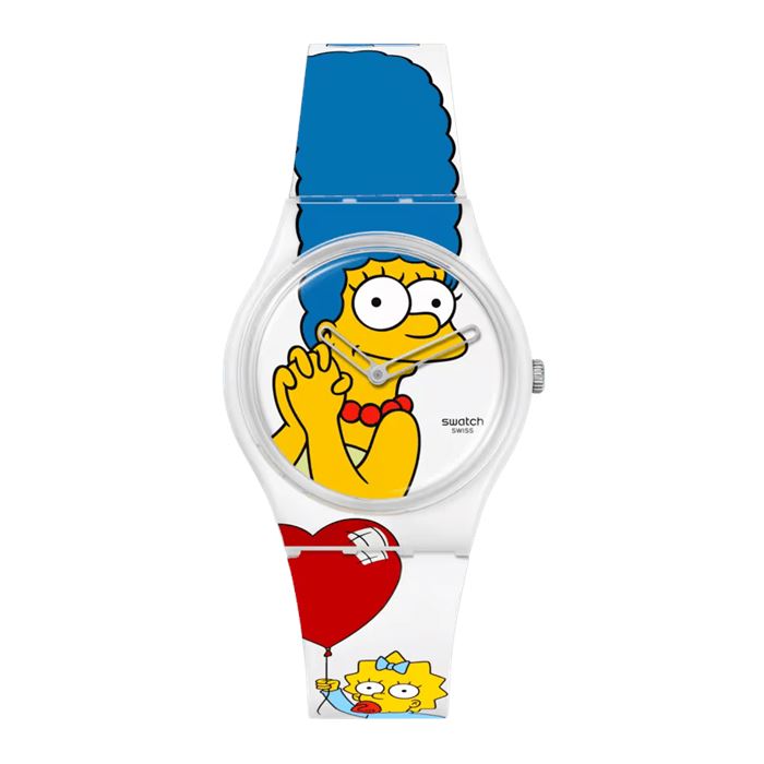 Swatch X Simpsons SO28Z116 Best. Mom. Ever. Unisex Kol Saati Abt Saat