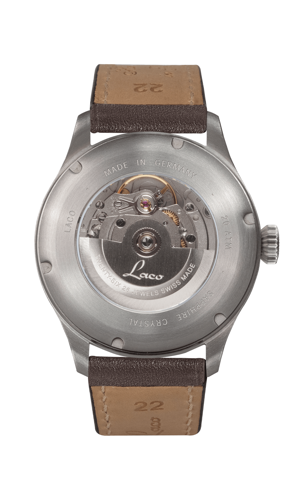 Laco Flieger Stuttgart Pro Blue 40mm [Safir Kristal Kasa Arkası ...