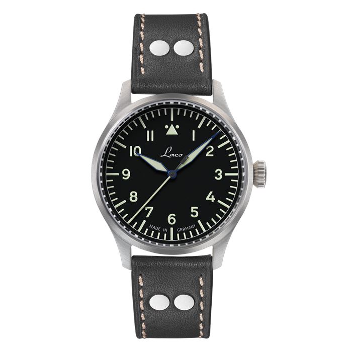 Laco Flieger Stuttgart Pro 43mm [Safir Kristal Kasa Arkası] Otomatik ...