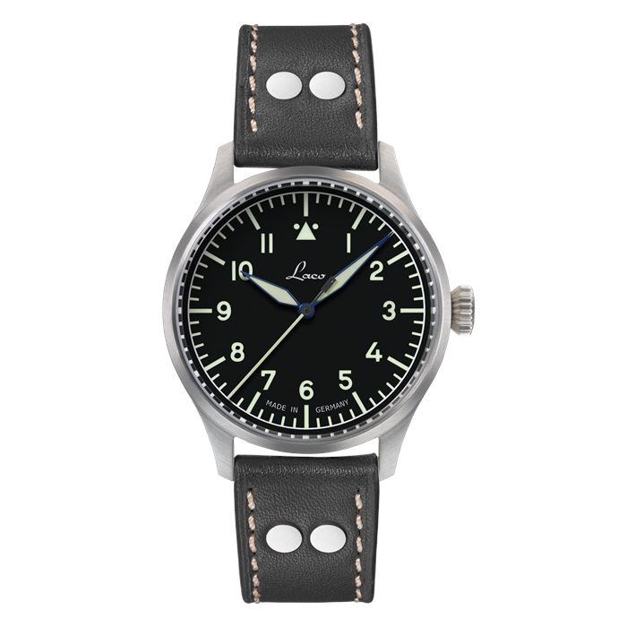 Laco Flieger Stuttgart Pro 37mm [Safir Kristal Kasa Arkası] Kurmalı ...