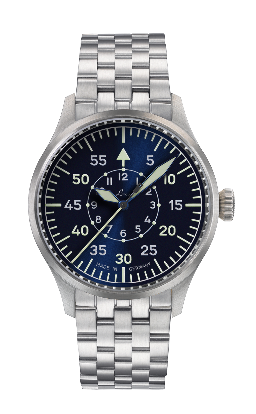 Laco Flieger Karlsruhe Pro Blue 43mm [Safir Kristal Kasa Arkası ...
