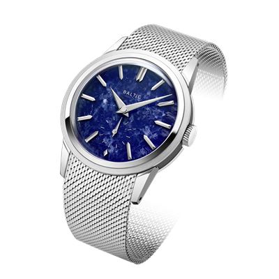 Baltic Prismic Stone Blue Dumortierite Mekanik Erkek Kol Saati - Abt Saat