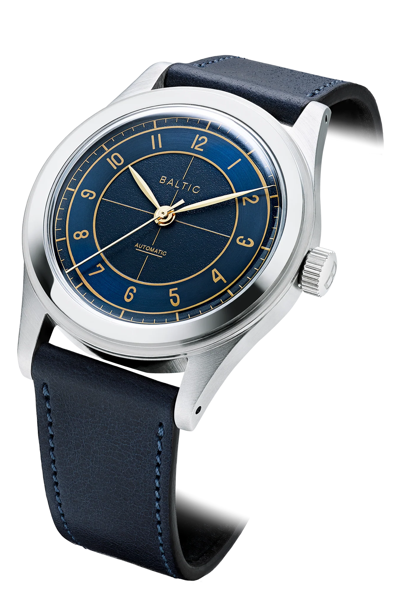 Baltic HMS 002 Blue Gilt - Stitched Navy HMS12TBLUG36 Otomatik Erkek ...